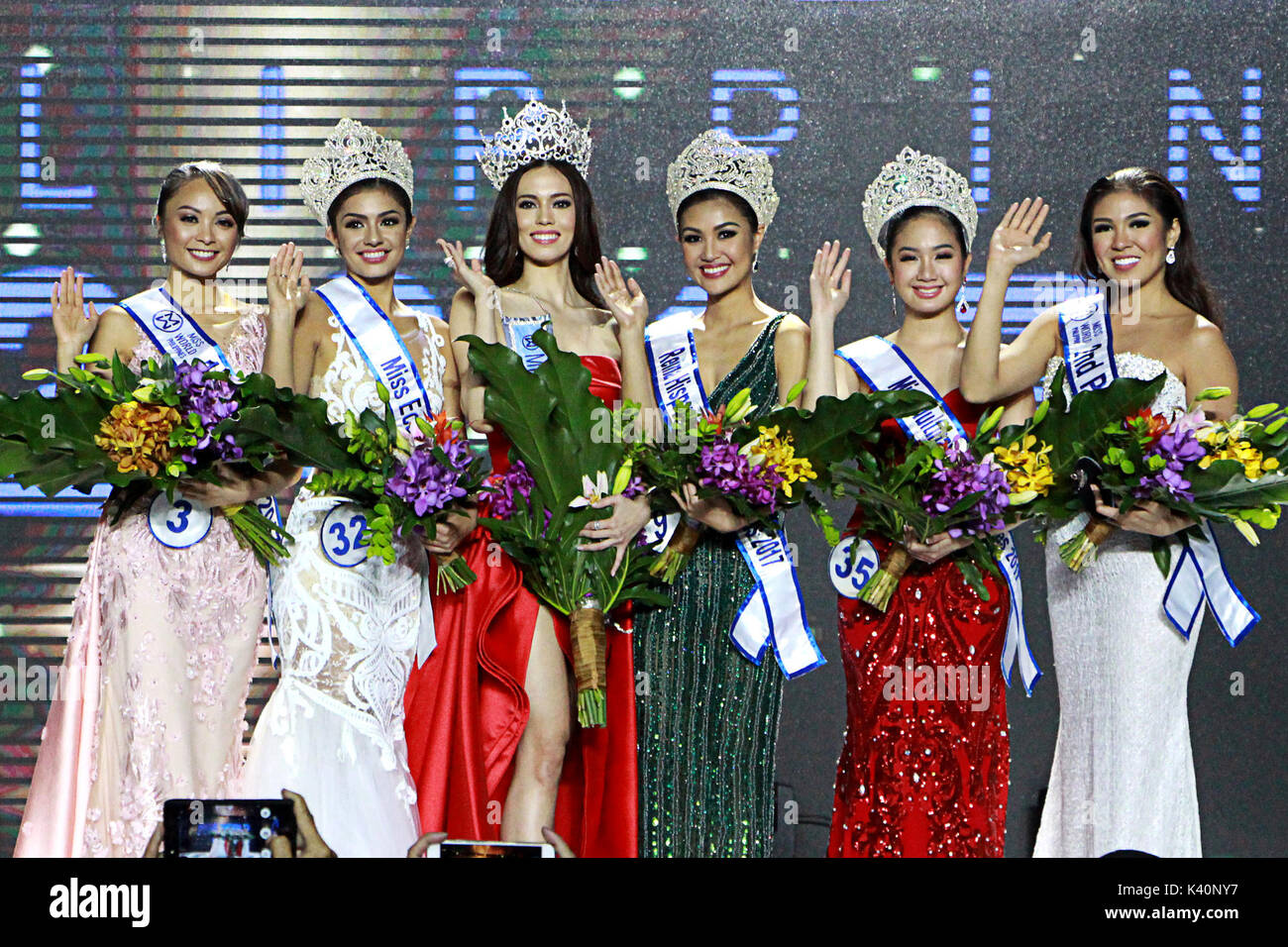 Philippines. 03rd Sep, 2017. Top 10 winners from left to right #26 ...