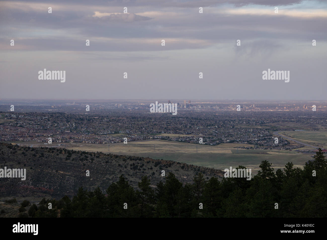 From Mount Falcon Park, in Morrison Colorado Stock Photo - Alamy