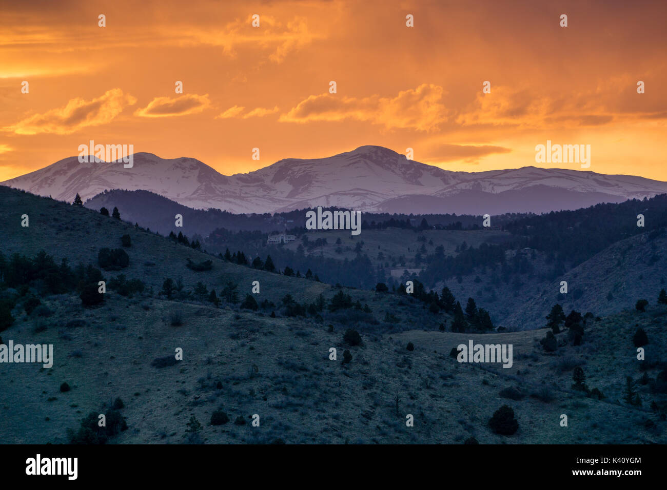 From Mount Falcon Park, in Morrison Colorado Stock Photo - Alamy