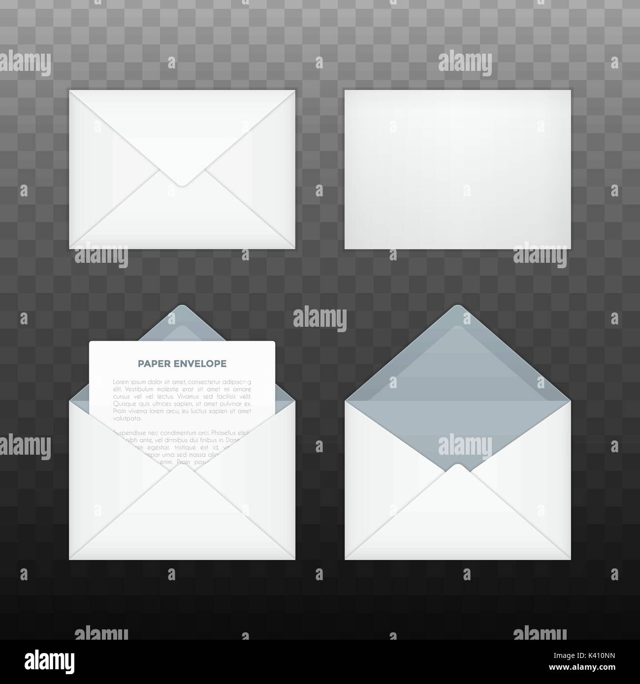 Envelope isolated front address Stock Vector Images - Alamy