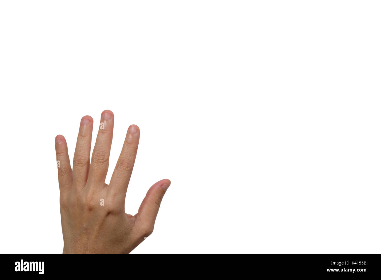 hand isolated on white background Stock Photo - Alamy