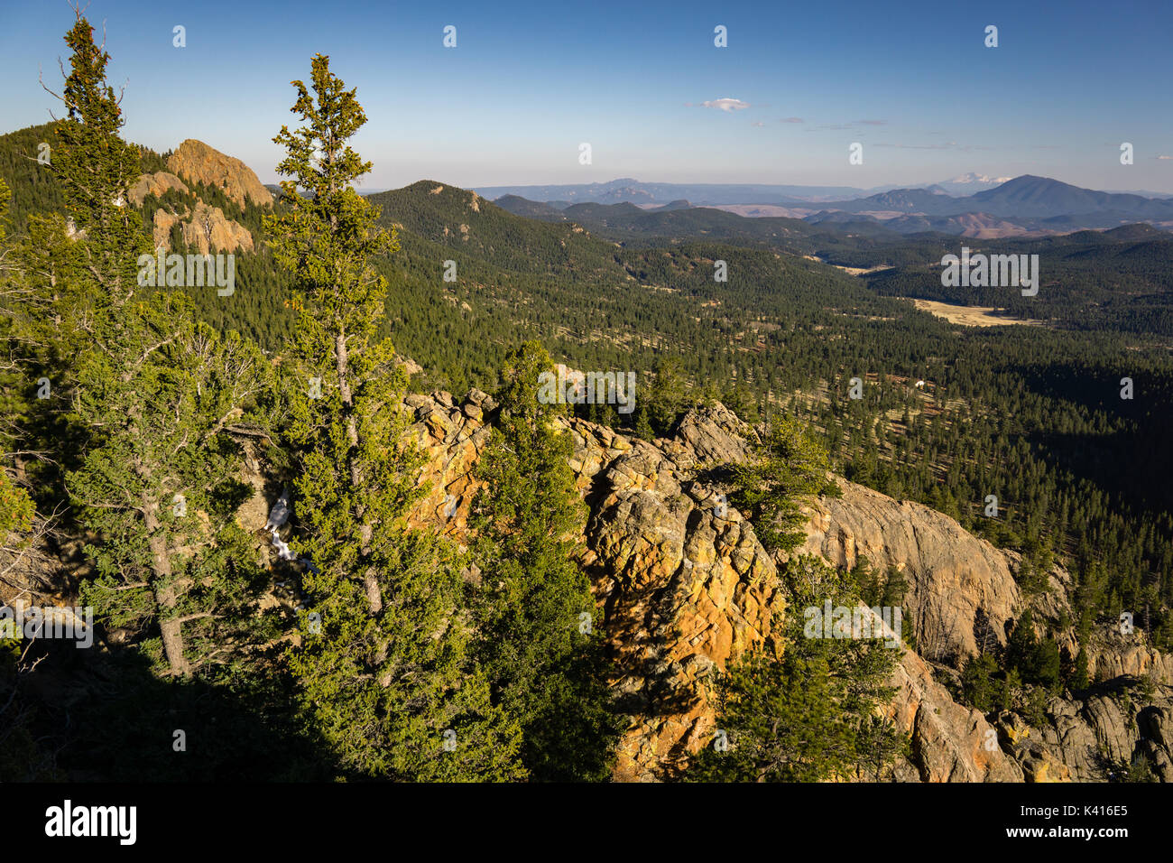 Staunton rocks overlook, Staunton State Park. Pine, Colorado Stock ...
