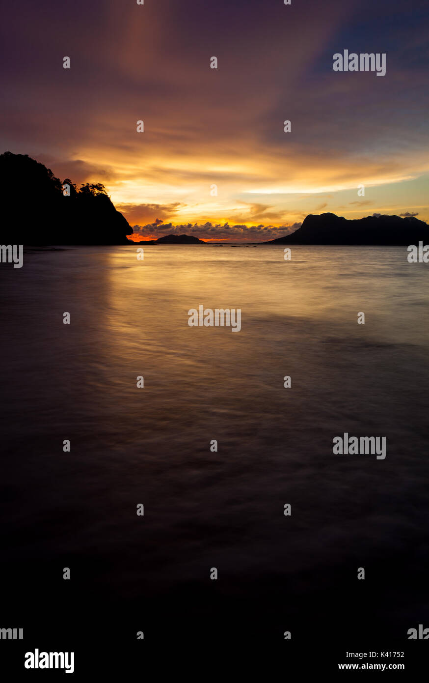 Beach sunset at Bako national park Borneo Stock Photo - Alamy
