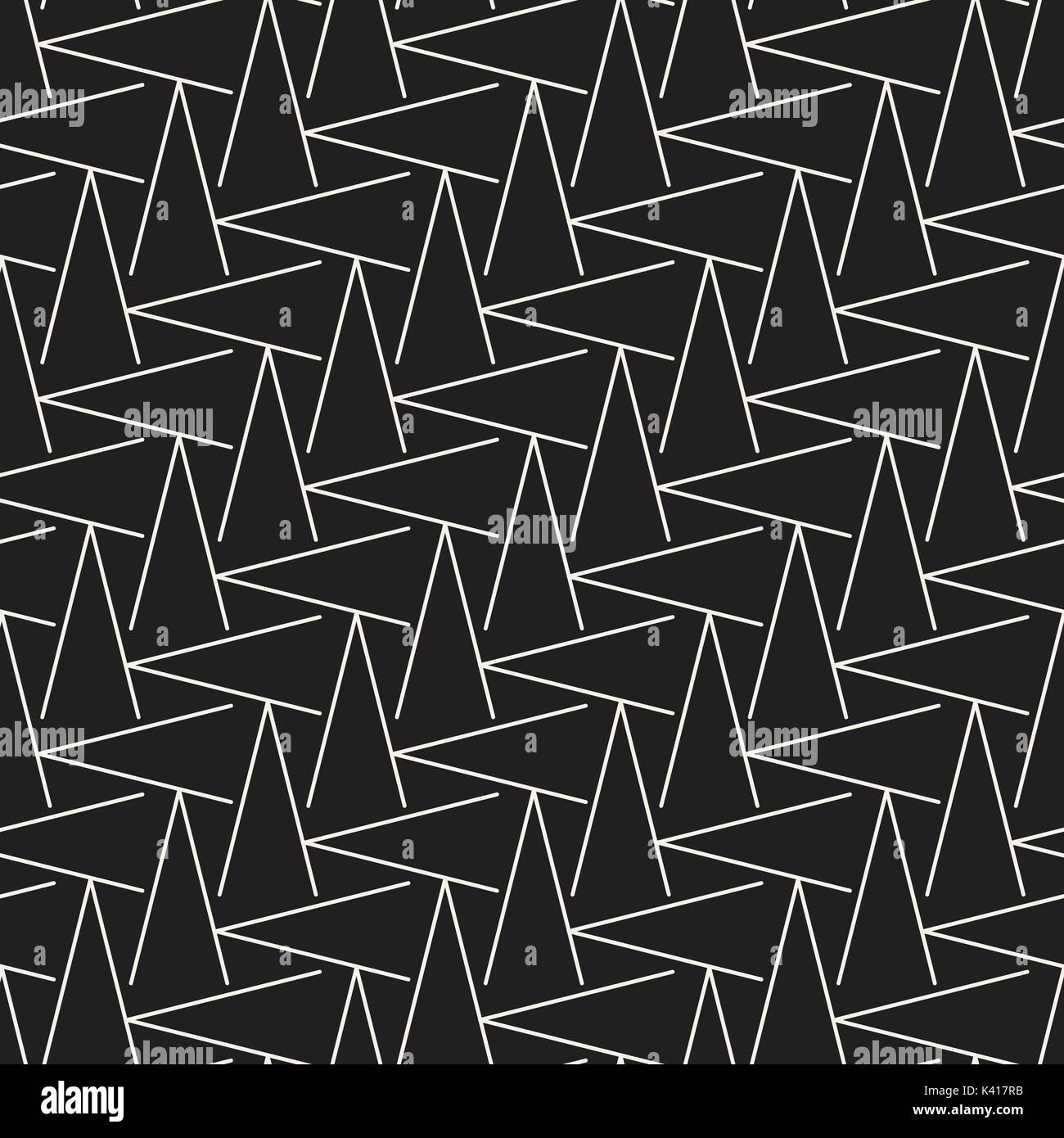 Abstract geometric pattern with stripes, lines. Seamless vector stylish ackground. Black and ...