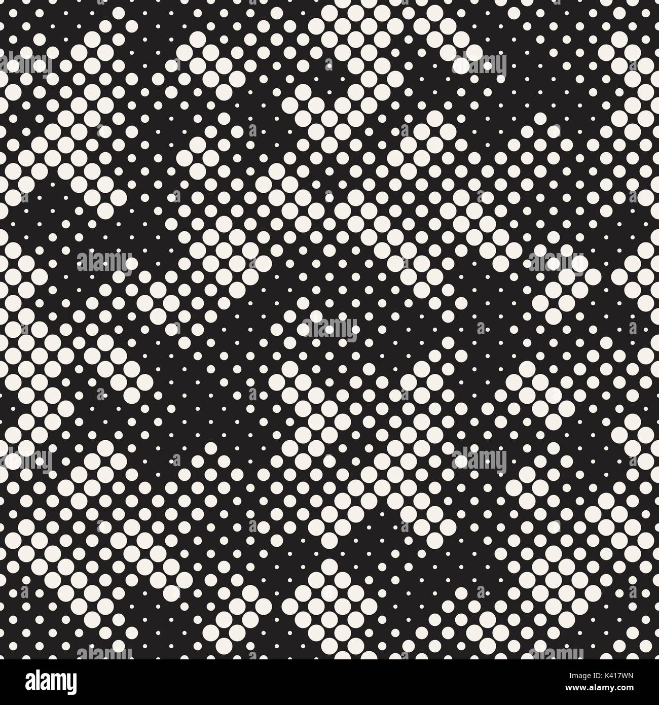 Modern Stylish Halftone Texture. Endless Abstract Background With ...