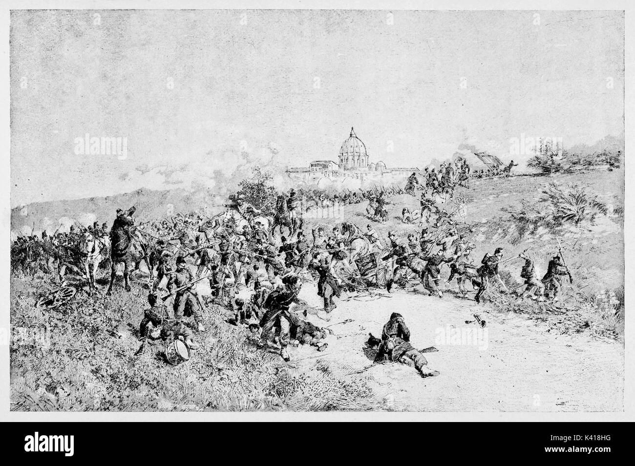 Ancient rome battle painting hi-res stock photography and images - Alamy