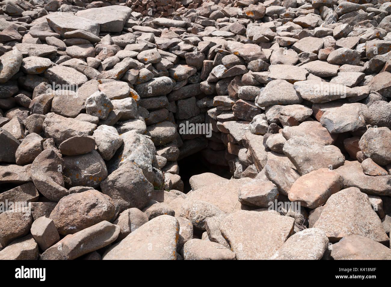 Rujm el-Hiri, Gilgal Refaim, Rogem Hiri view Stock Photo - Alamy