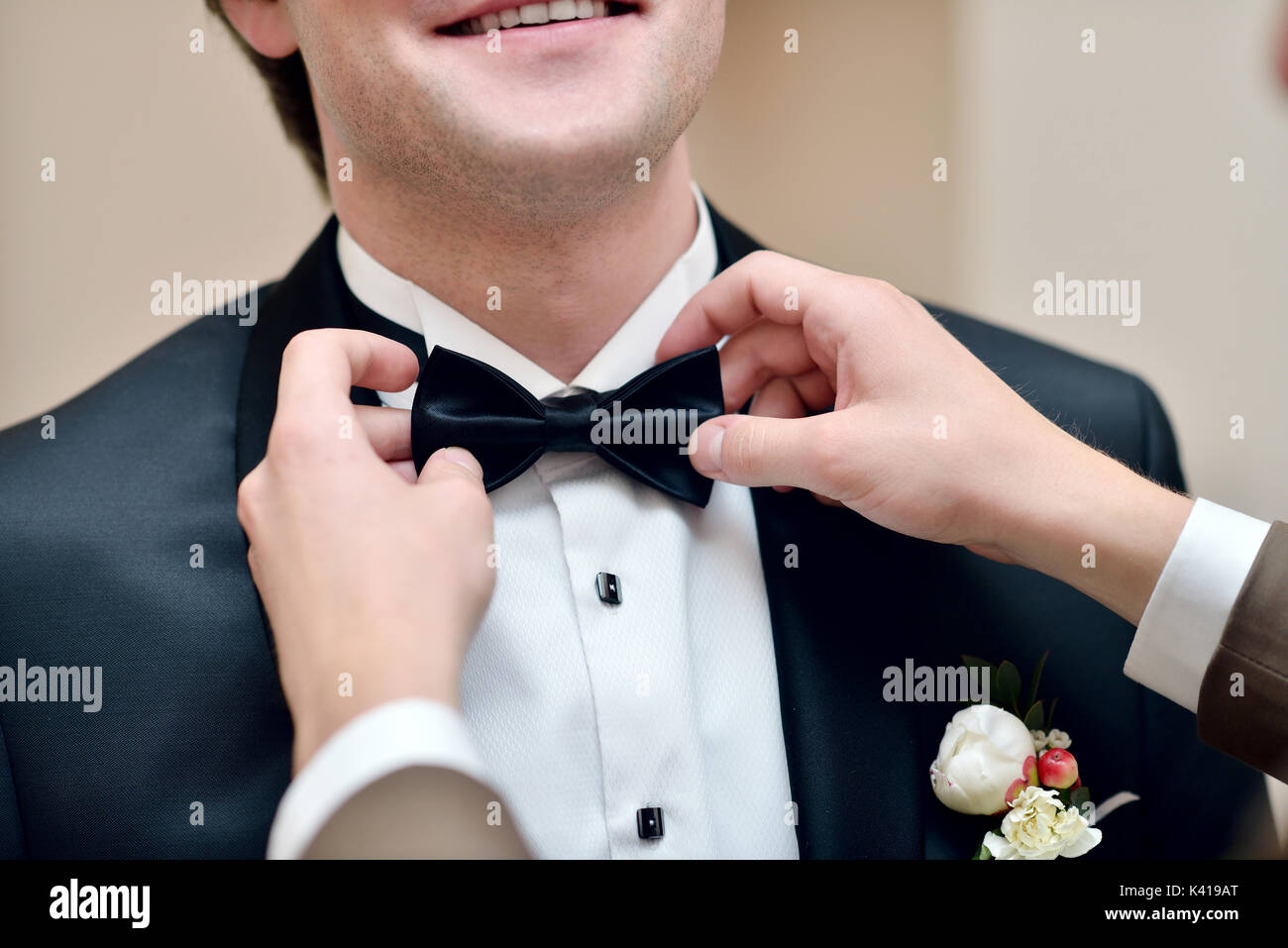 Boy wearing bow tie hi-res stock photography and images - Alamy