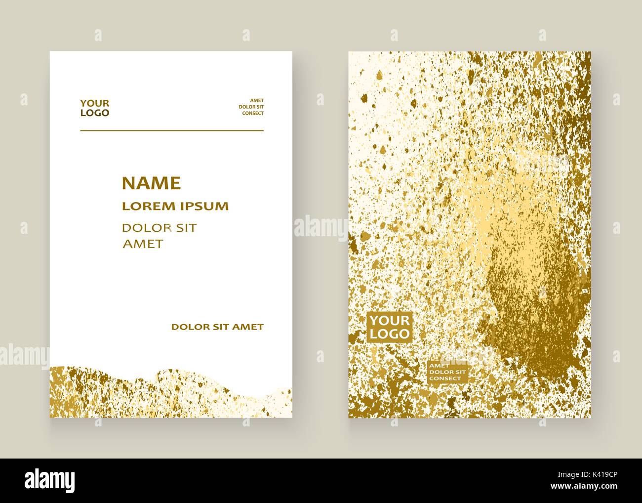 Gold paint splash, splatter explosion glitter artistic frame covers ...