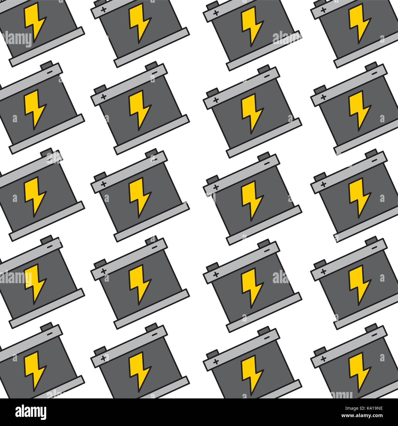 battery repair service garage seamless pattern design Stock Vector ...