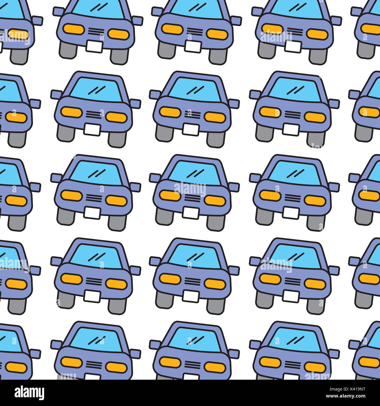 car front repair service garage seamless pattern design Stock Vector ...