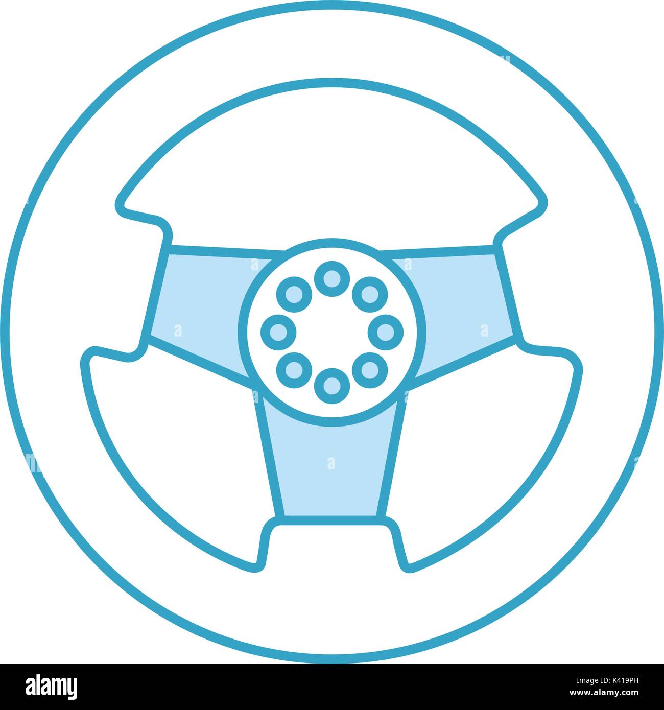 car steering wheel function part vehicle icon Stock Vector Image & Art ...