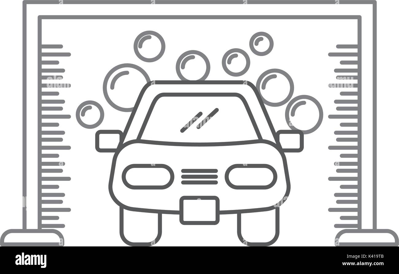 automatic car wash shampoo service center icon Stock Vector Image & Art ...