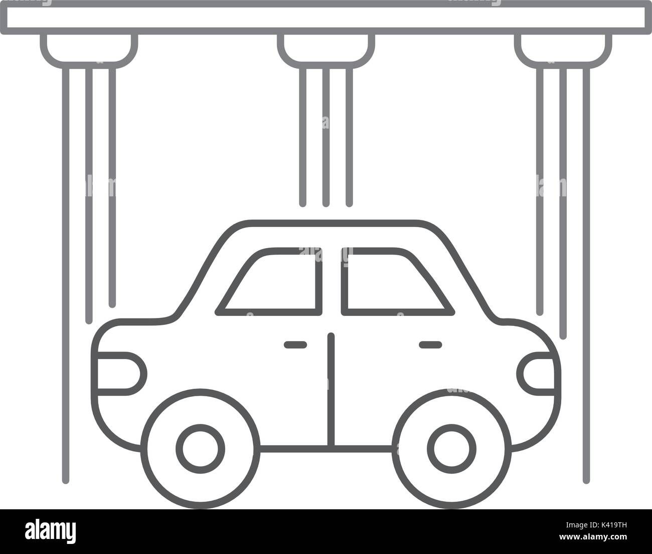 Car wash center Stock Vector Images - Alamy