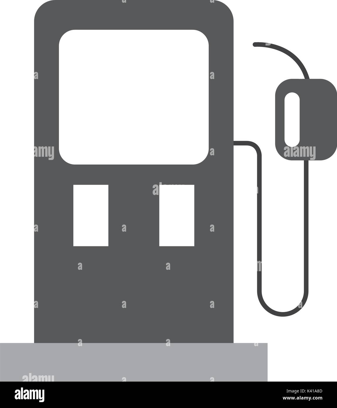 Old petrol pump Stock Vector Images - Alamy