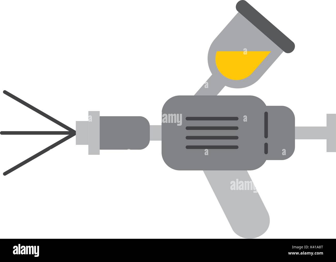 Sprayer painting car Stock Vector Images - Alamy