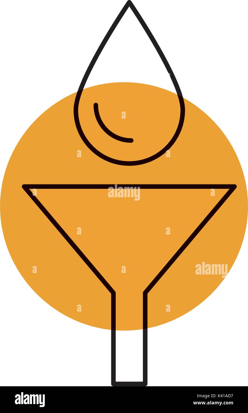 oil dropping in funnel maintenance car Stock Vector Image & Art - Alamy