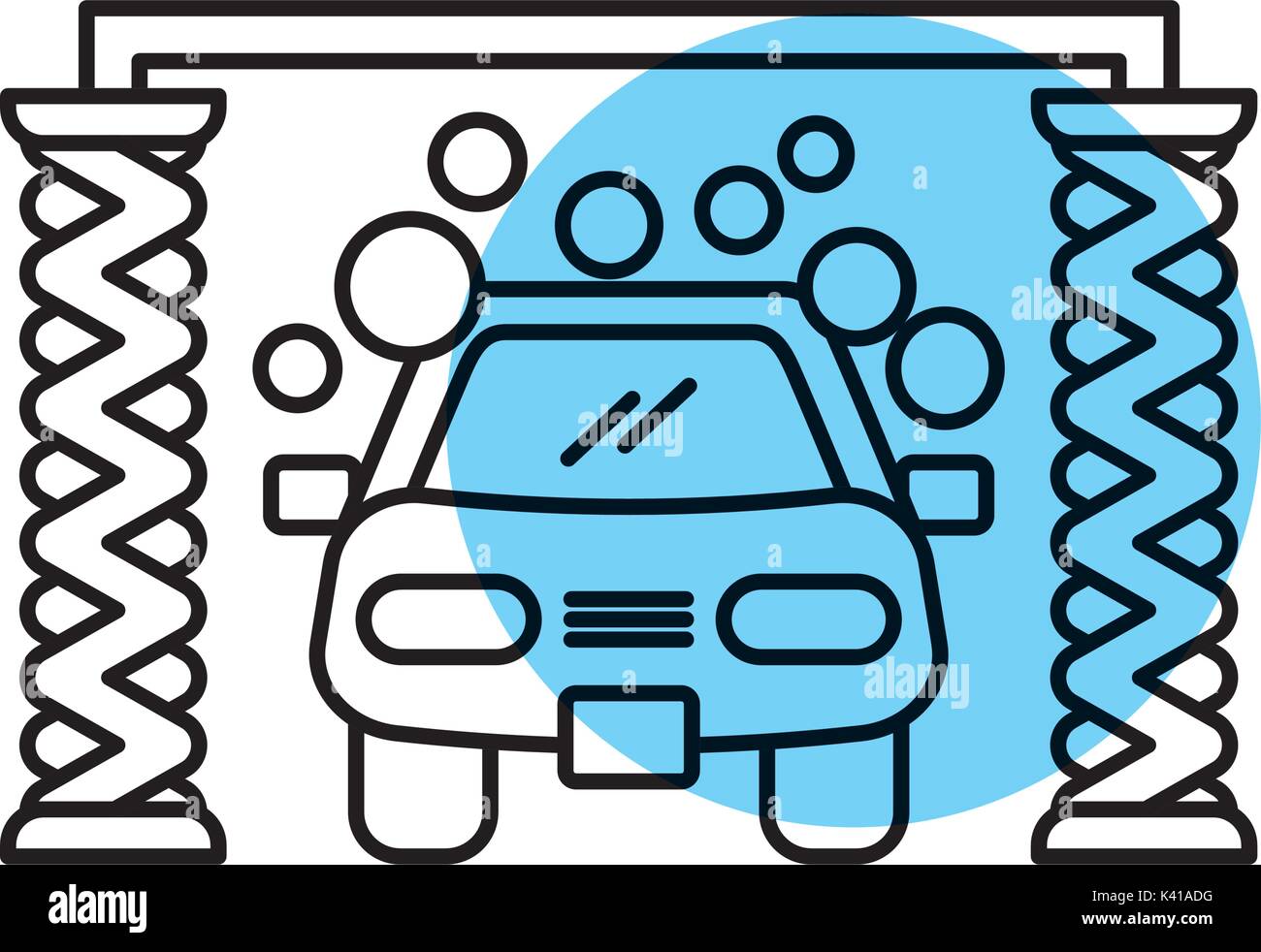 automatic car wash shampoo service center icon Stock Vector Image & Art ...