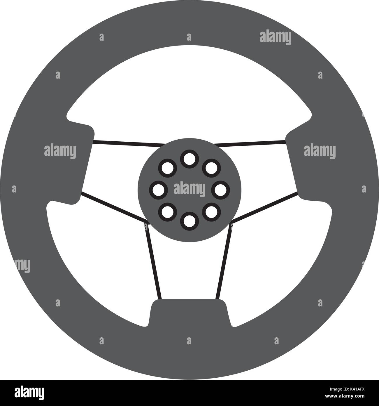 car steering wheel function part vehicle icon Stock Vector Image & Art ...