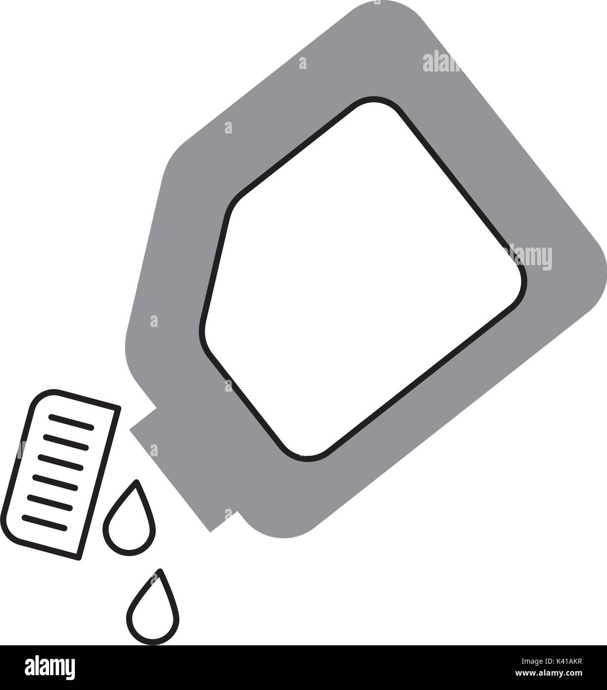 plastic canister oil drops lubrication car Stock Vector Image & Art - Alamy