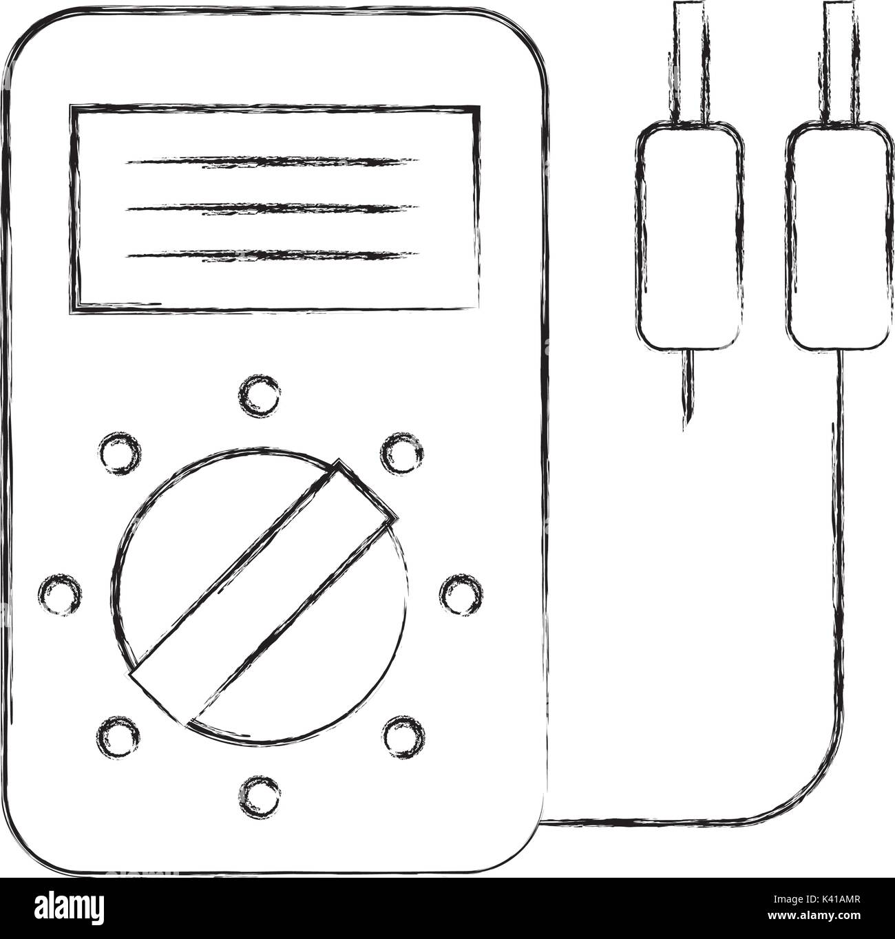 car battery tester appliance measure power Stock Vector Image & Art - Alamy