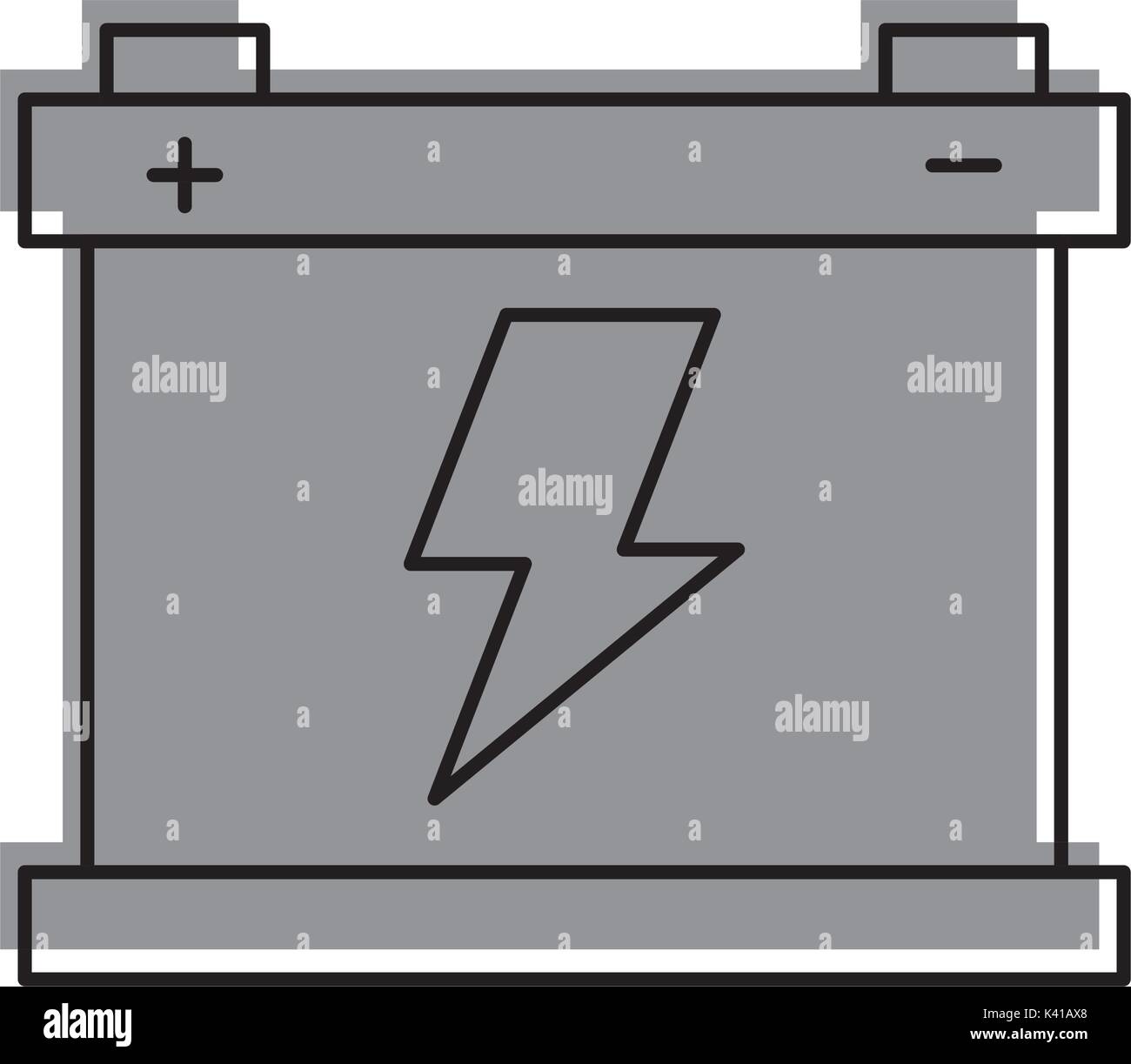 car battery accumulator energy power and electricity icon Stock Vector ...