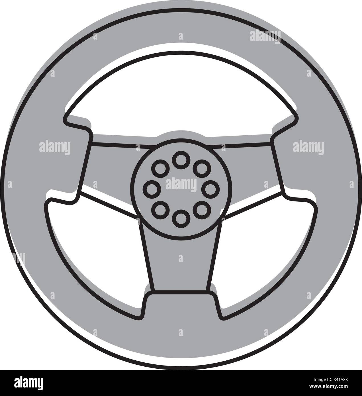 car steering wheel function part vehicle icon Stock Vector Image & Art ...