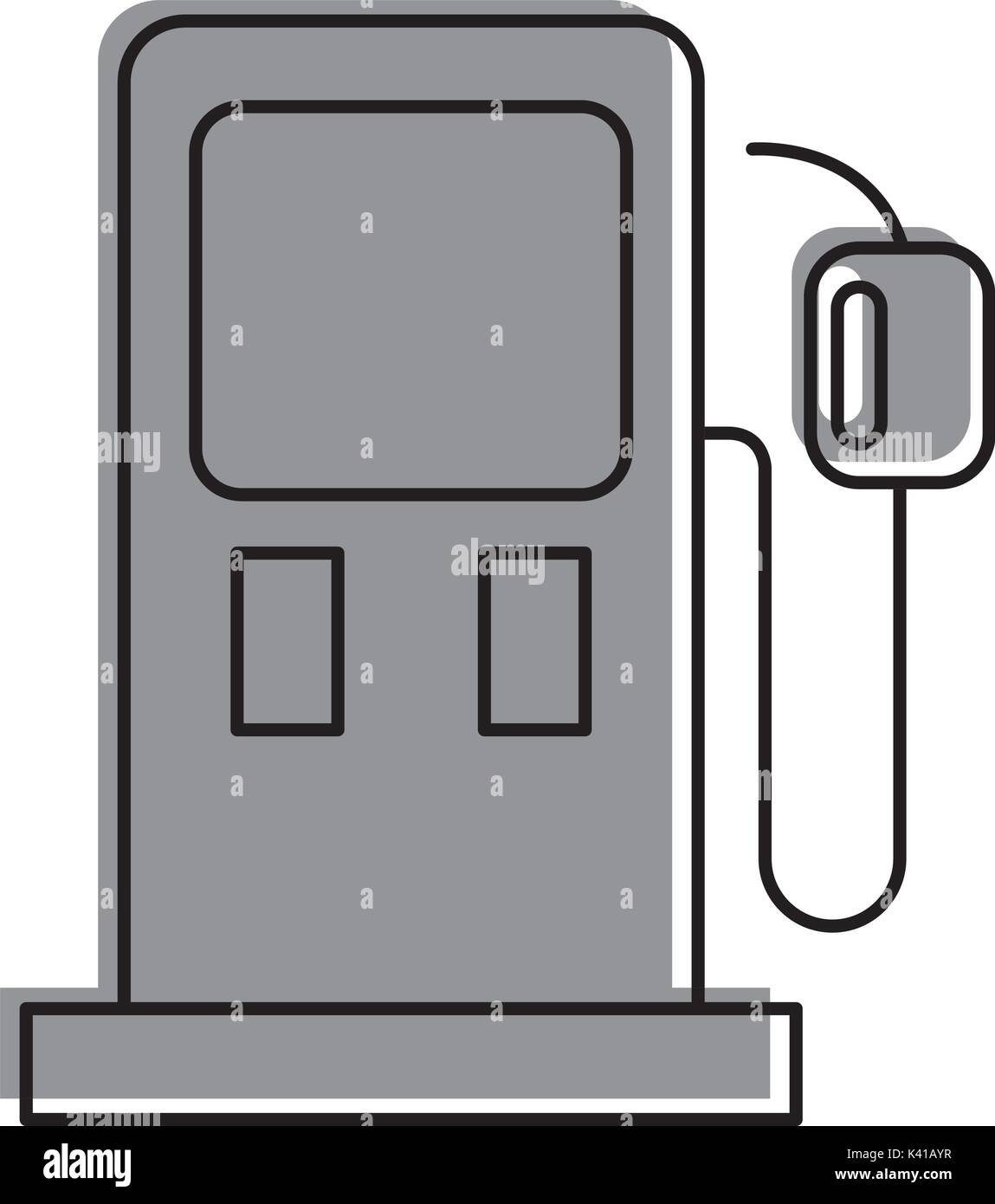 Old petrol pump Stock Vector Images - Alamy