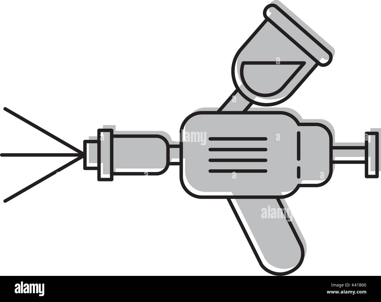 airbrush car spray paint equipment symbol Stock Vector Image & Art - Alamy