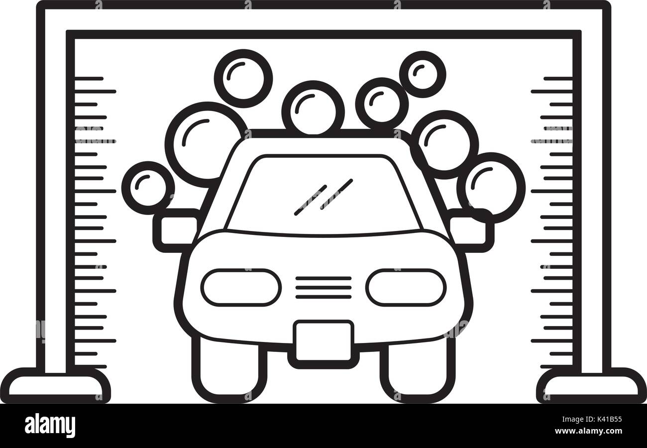 automatic car wash shampoo service center icon Stock Vector Image & Art ...