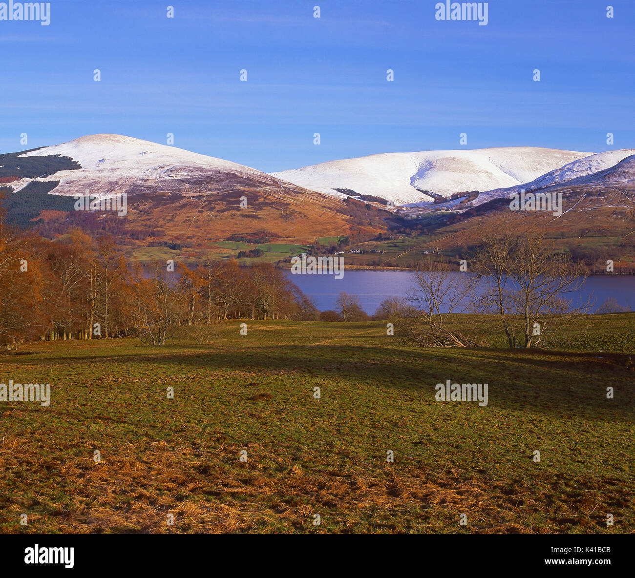 Winter view overlooking Loch Tay, Perthshire Stock Photo - Alamy