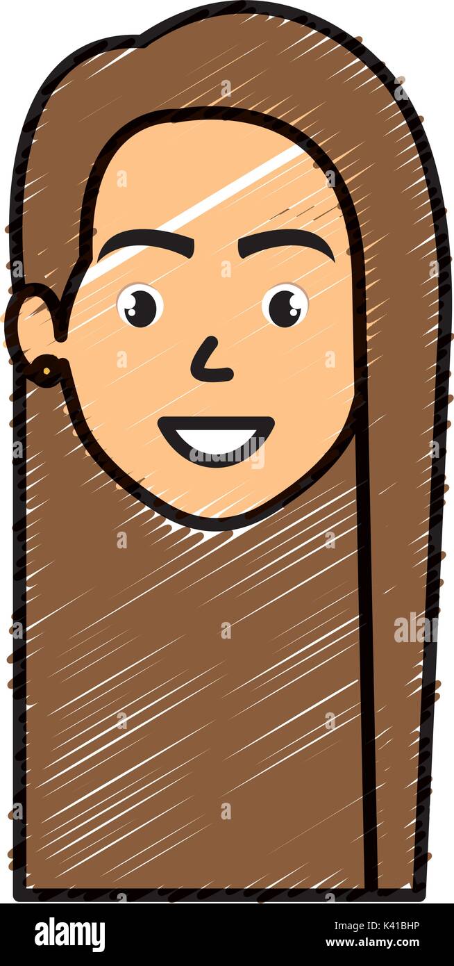 beautiful woman head avatar character Stock Vector Image & Art - Alamy