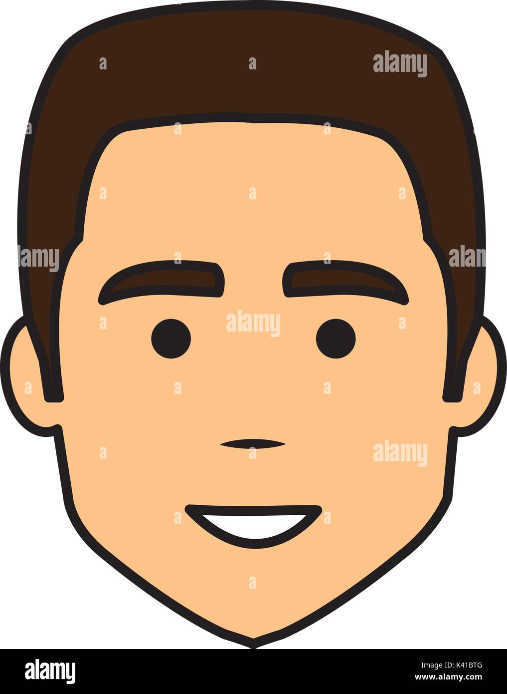 young man head avatar character Stock Vector Image & Art - Alamy