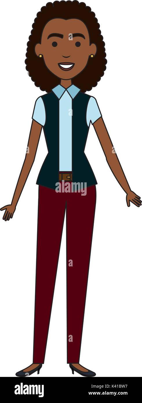 beautiful black woman avatar character Stock Vector Image & Art - Alamy