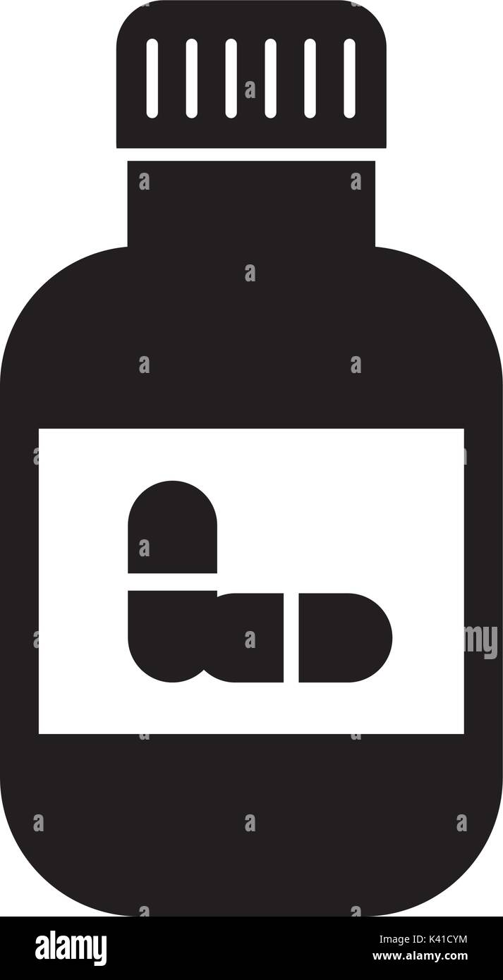 medicine bottle capsule healthcare symbol Stock Vector Image & Art - Alamy