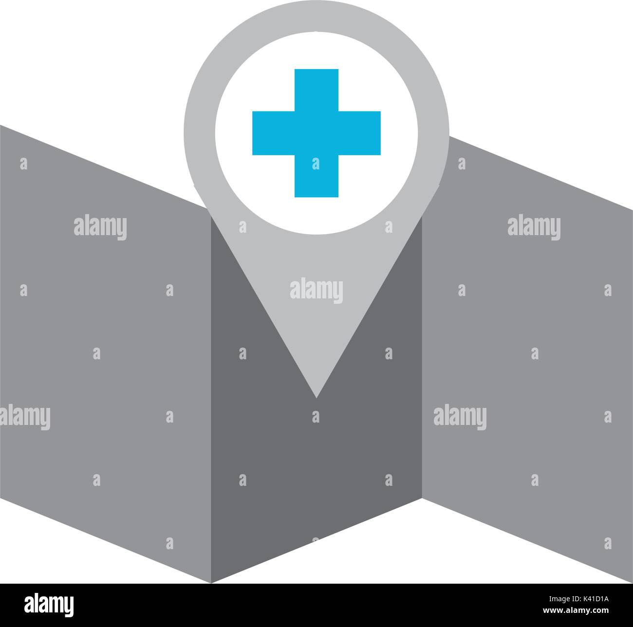 hospital pharmacy pointer on map location icon Stock Vector Image & Art ...