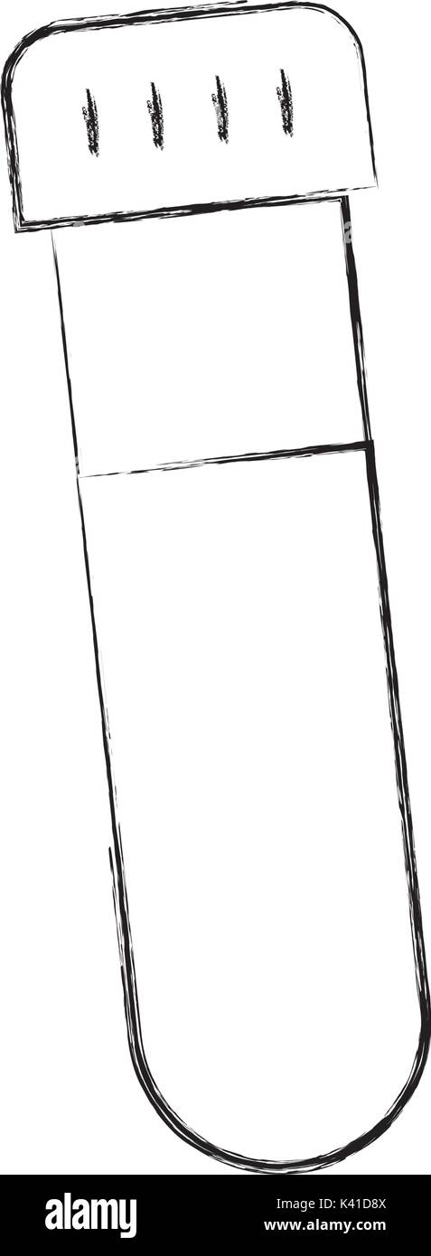 glass test tube with cap laboratory equipment Stock Vector Image & Art ...