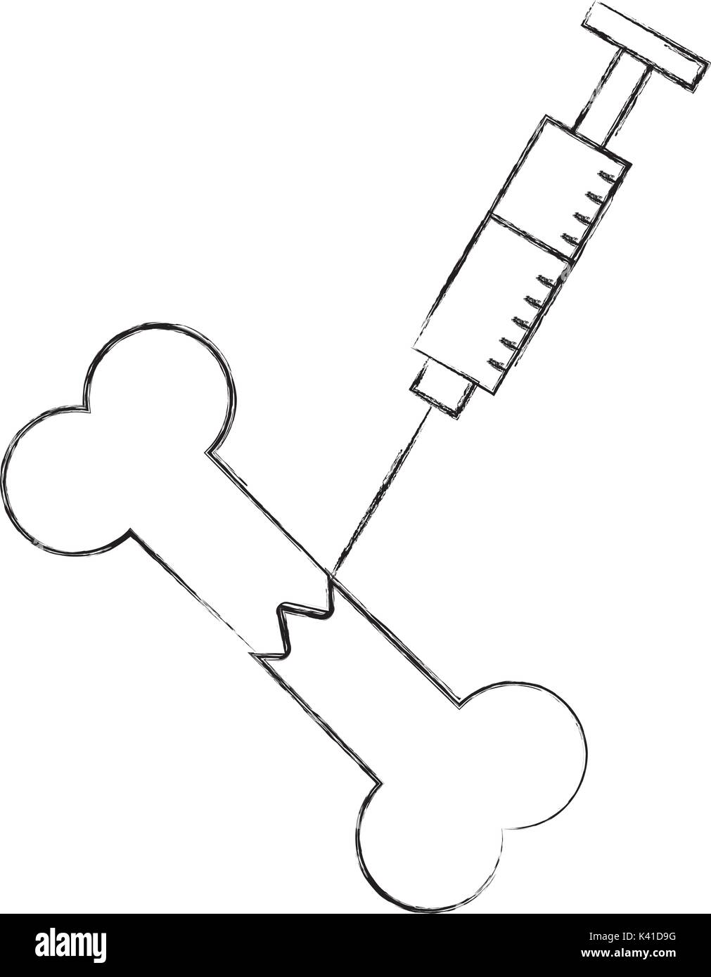 Broken bone icon set Black and White Stock Photos & Images - Alamy