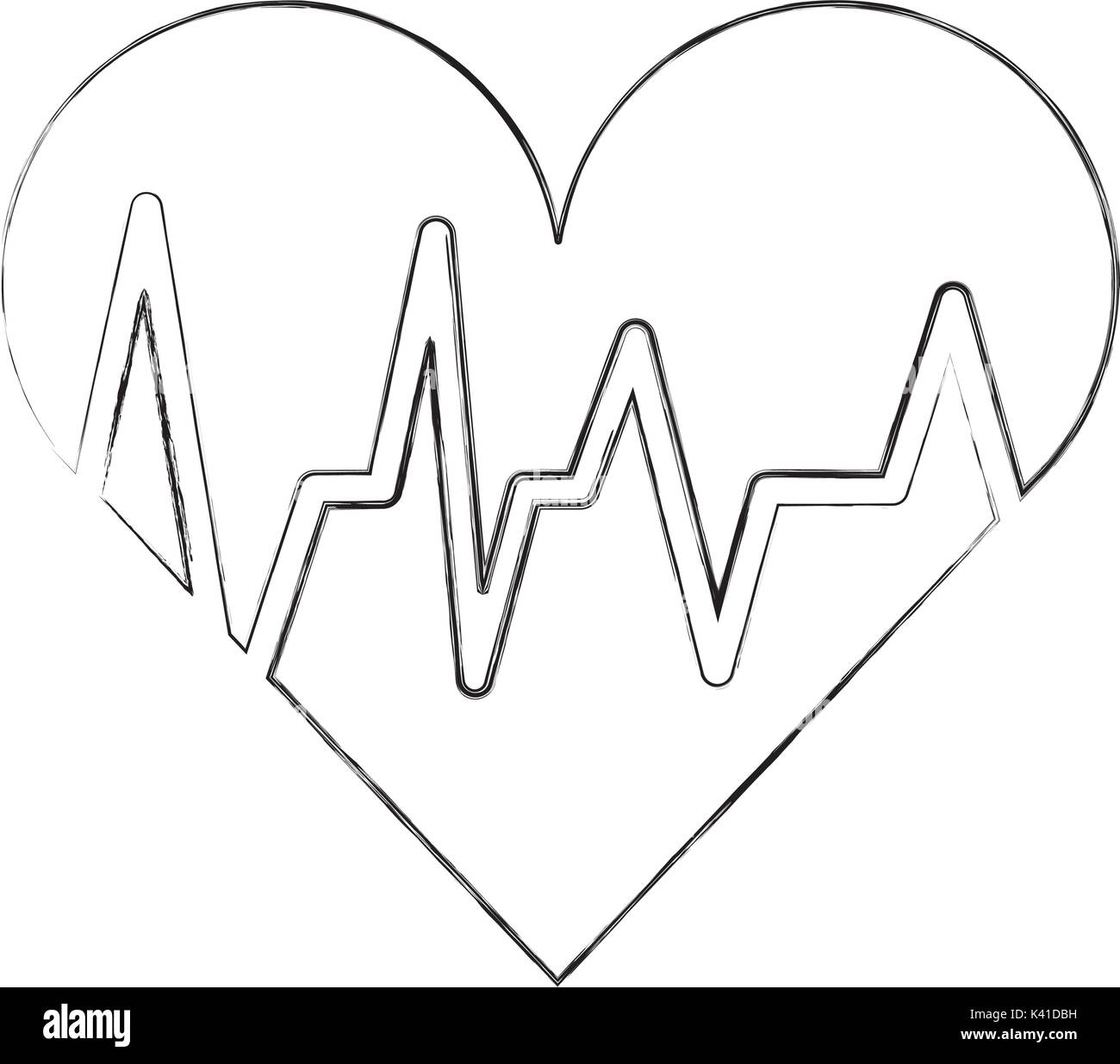 medical heart beat cardiology diagnosis Stock Vector Image & Art - Alamy