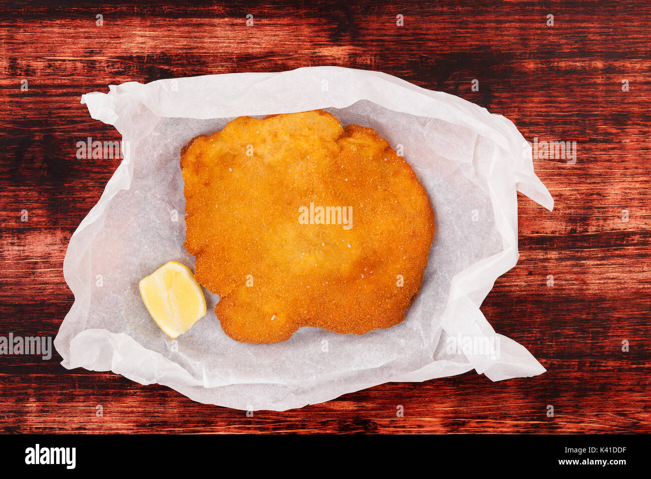 Eating schnitzel chop cutlet hi-res stock photography and images - Alamy