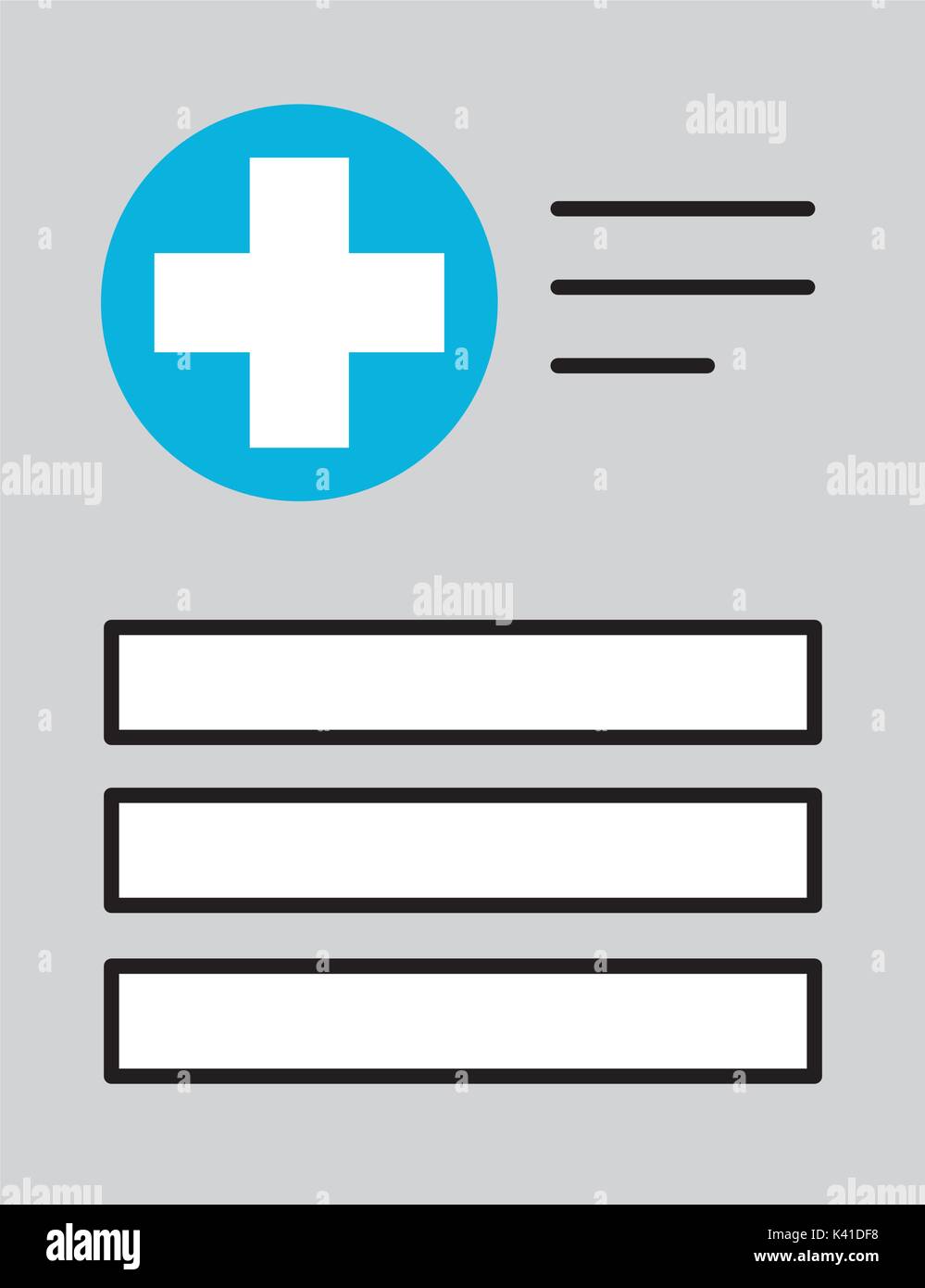 patient file icon medical report analysis diagnosis symbol Stock Vector ...