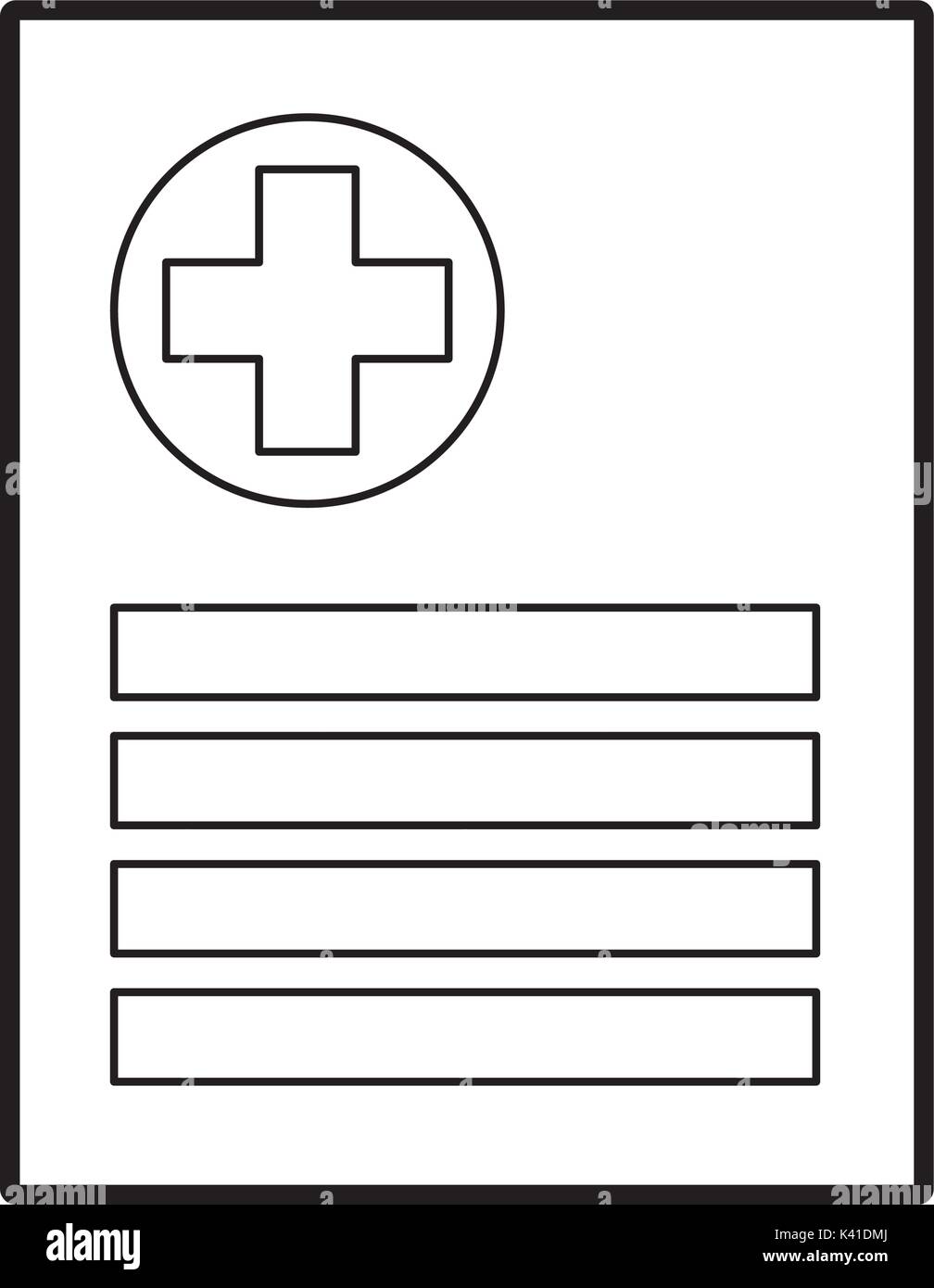 patient file icon medical report analysis diagnosis symbol Stock Vector ...