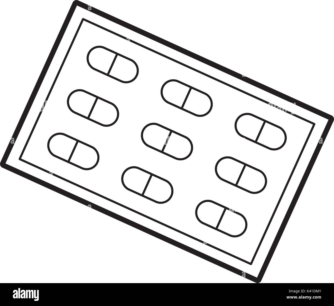 pain treatment medical drug package for tablet vitamin antibiotic Stock ...
