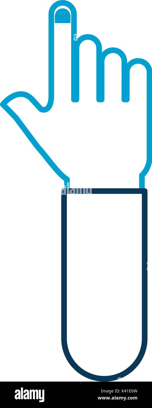 hand pointer gesture symbol icon Stock Vector Image & Art - Alamy