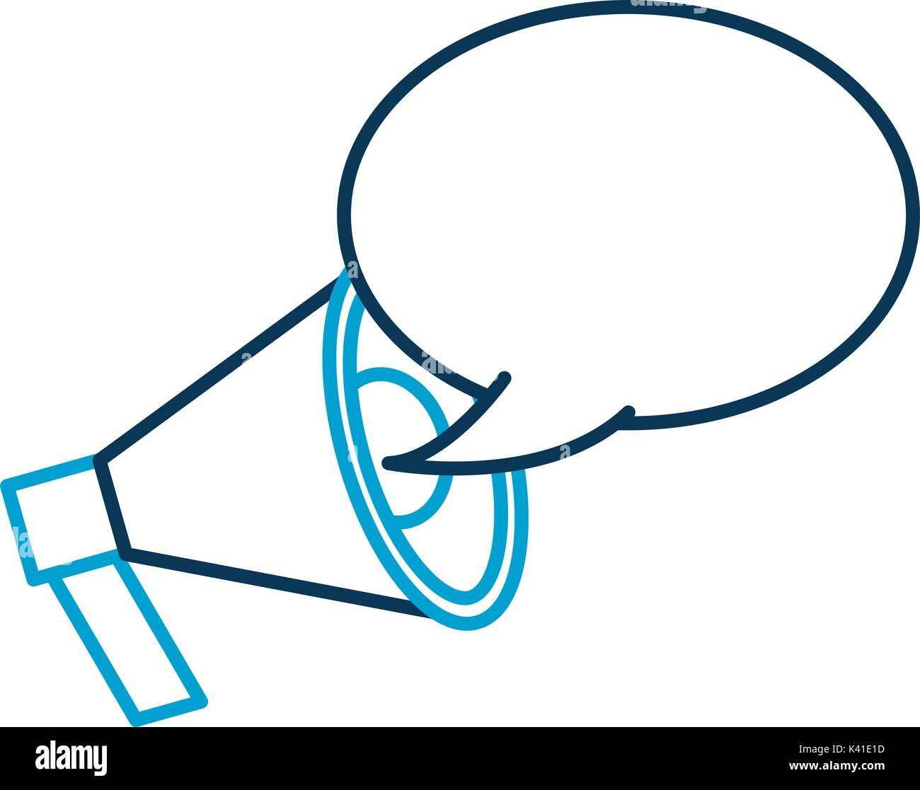 announcement megaphone bubble speak broadcast Stock Vector Image & Art ...