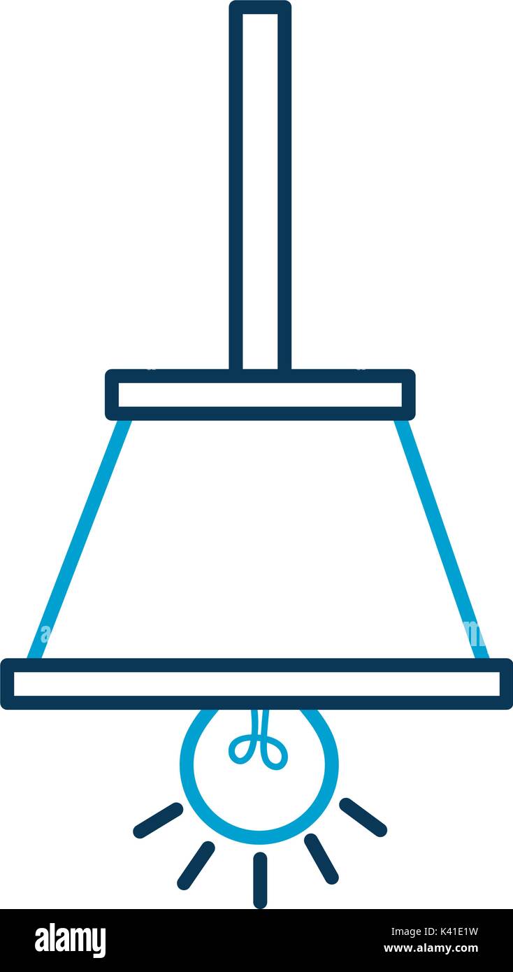 hanging lamp bulb light decoration object Stock Vector Image & Art - Alamy