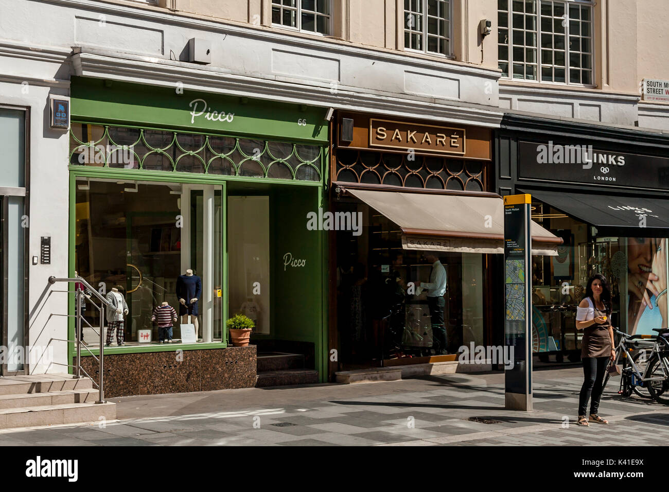 Exclusive Shops In South Molton Street, Mayfair, London, UK Stock Photo ...