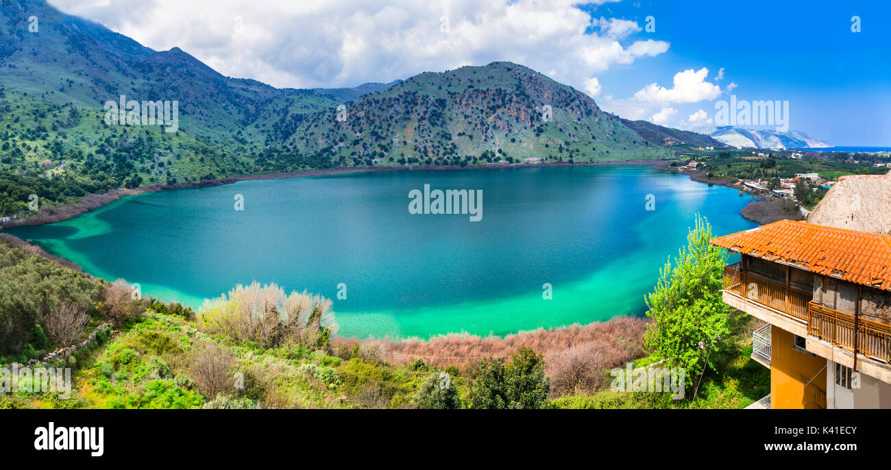 Crete lake kournas hi-res stock photography and images - Alamy