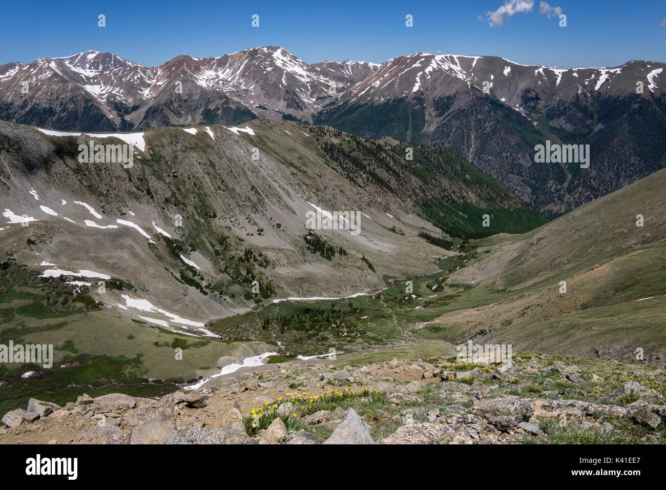 The Missouri Gulch trailhead leads to three of Colorado's Fourteeners; Missouri Mountain, Mount ...