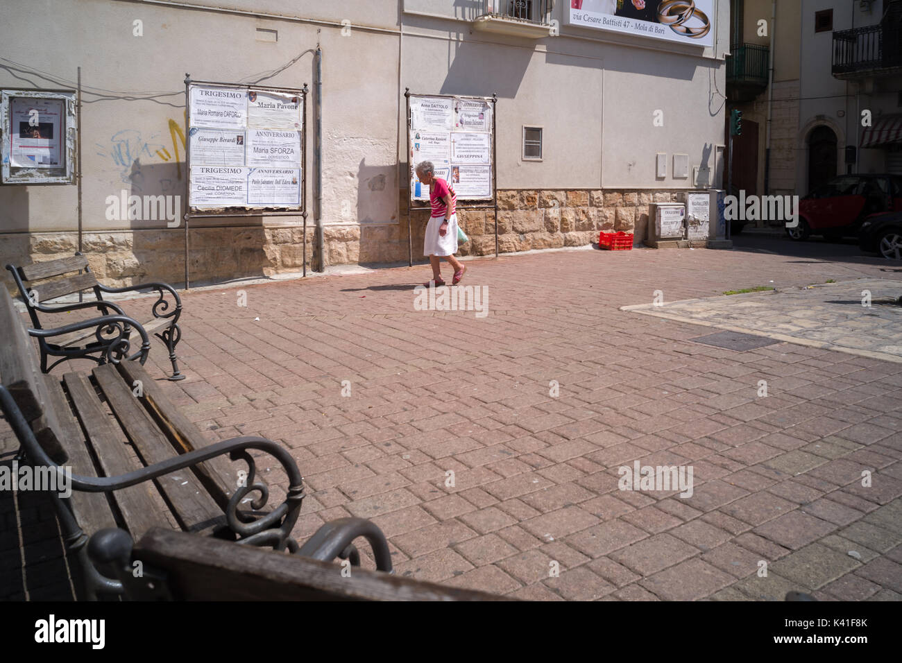 The cute town of Mola di Bari in Puglia region, Italy Stock Photo - Alamy